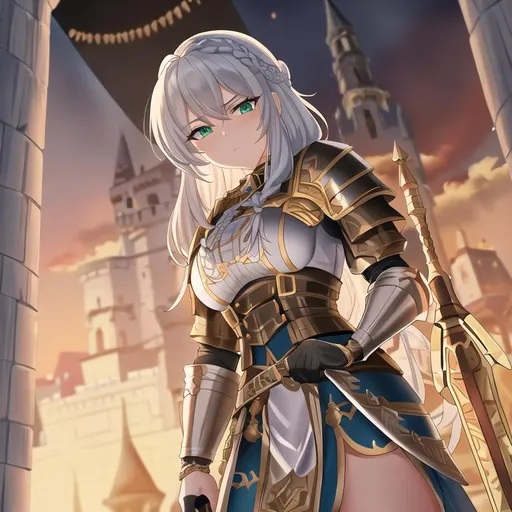 anime brunnete claymore trippy armor alchemy