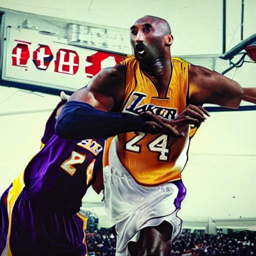 kobe bryant flying with an eagle | OpenArt