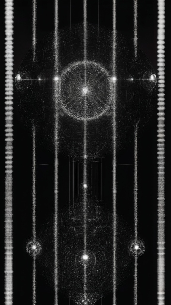 A monochromatic visual composition symbolizing the c...