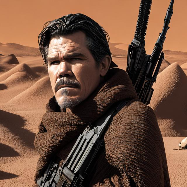 desert mountain, josh brolin, detailed face, dune 20... | OpenArt
