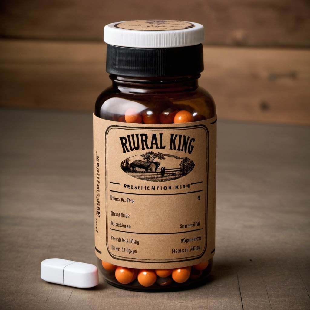 Create prescription pill bottle with rustic design...