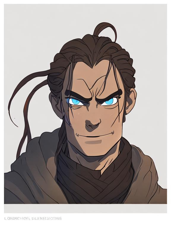 Friction character, with long flowing hair basking i... | OpenArt