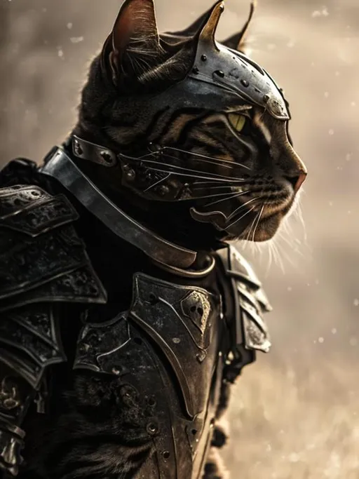 Cat in armour