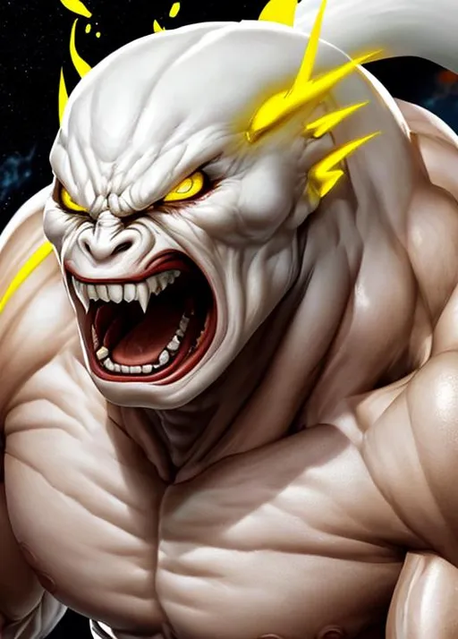 Enraged Angry demon, muscular ,blood demon , low light | OpenArt