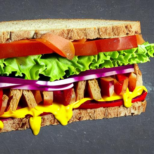 a sandwich exploding | OpenArt