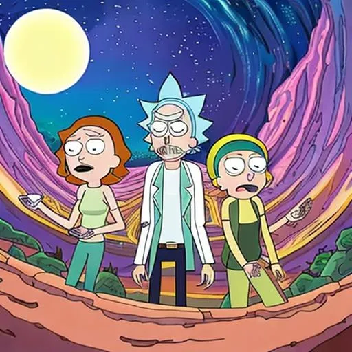 Rick and Morty are on vacation in Turkey and they ar... | OpenArt