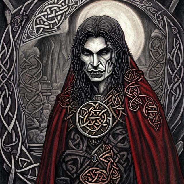 Celtic art vampire