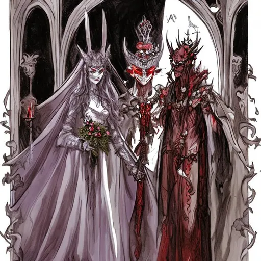 demon queen and king asmodeus wedding