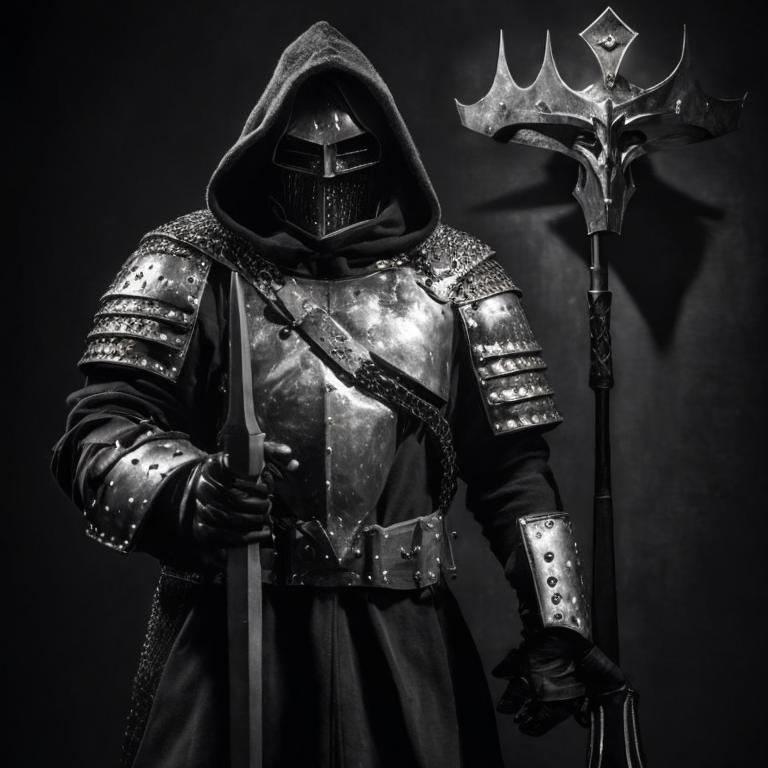 A noir photo of a humanoid made of shadow and as wea...