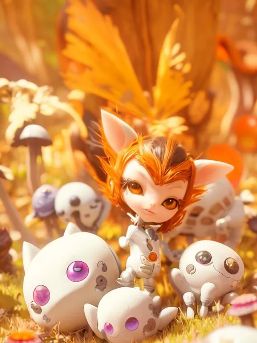 stray video game characters and cute animals and flo...