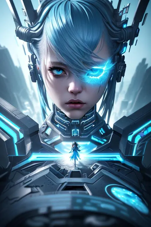 A dramatic scene from above in a landscape, bio punk...