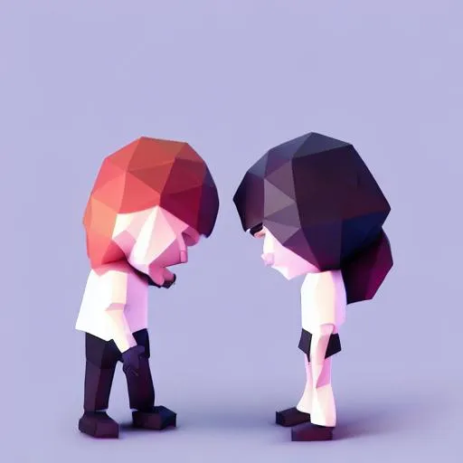 two people stand one by one | OpenArt