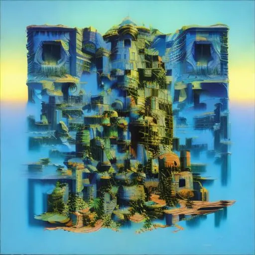 Mandelwerk. Psygnosis cover art by roger dean. 3d re... | OpenArt