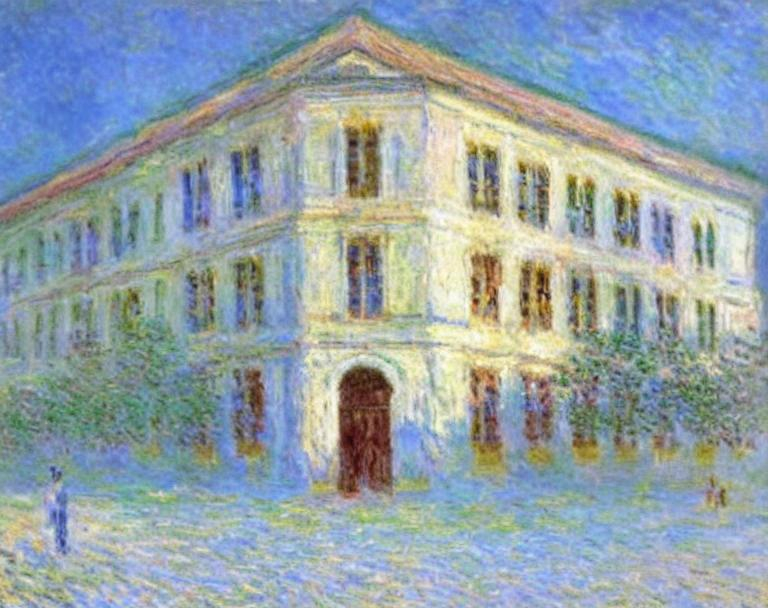 building , sunset, Impressionism, fine art by claud... | OpenArt