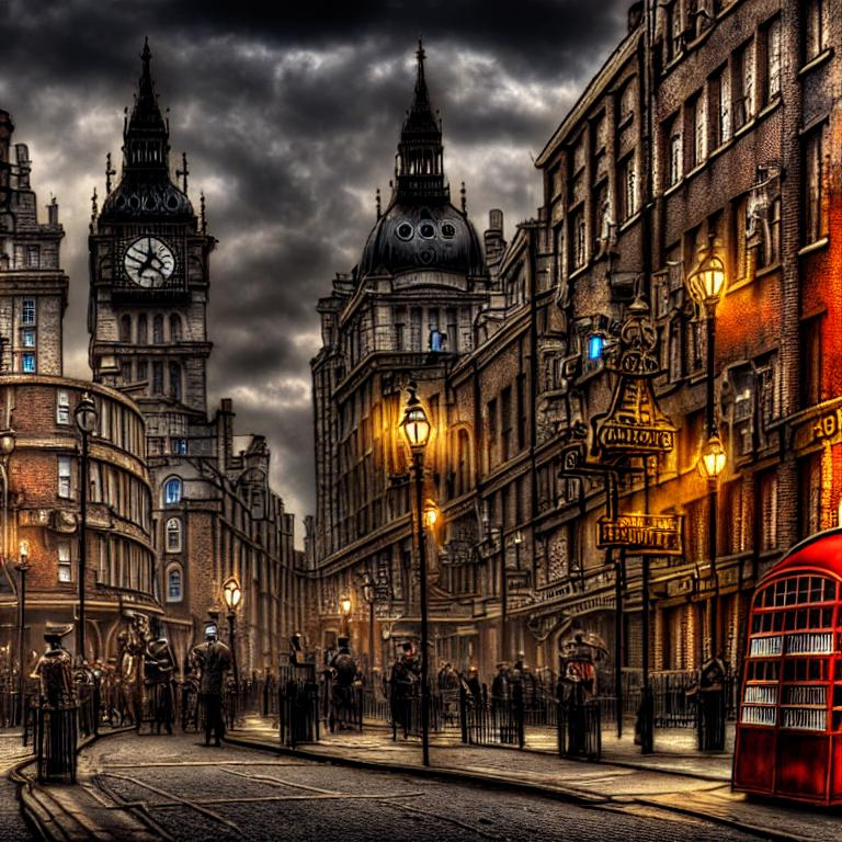 steampunk London 4k HDR