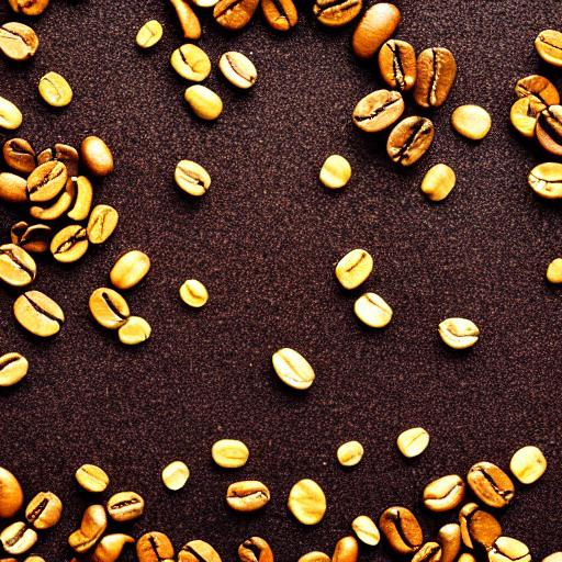 artistic coffee with golden flakes atop