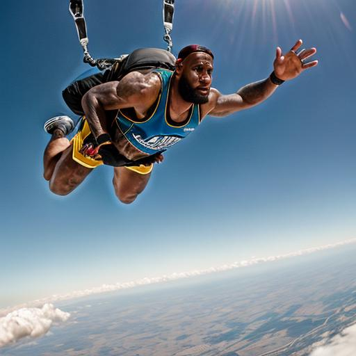 lebron james skydiving