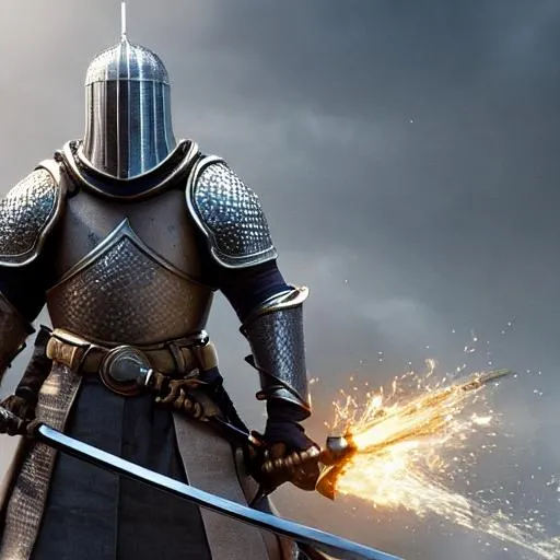 a knight UHD, HDR, 8K, RPG, UHD render, HDR render,...