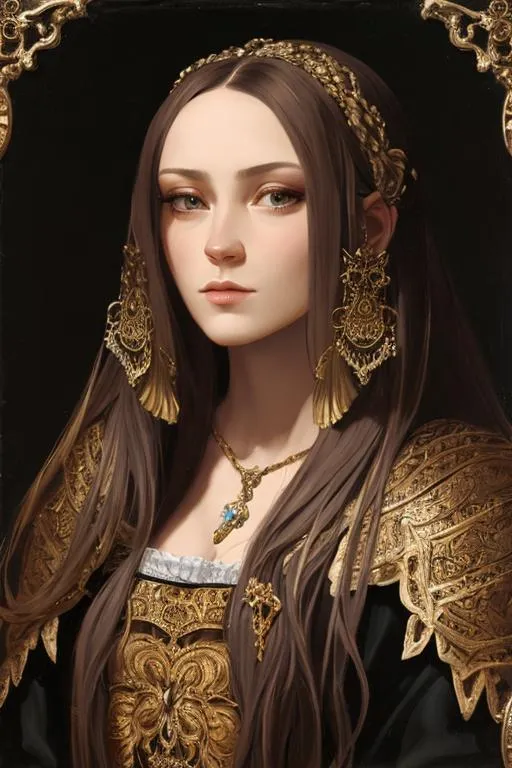 Rennaissance, oil painting, chiaroscuro, portrait, c... | OpenArt