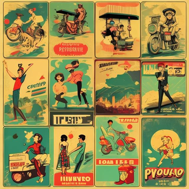 create retro vintage cartoon illustration and pop ar... | OpenArt