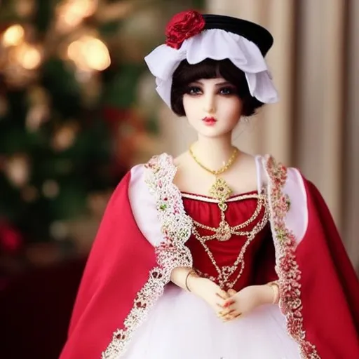 A Iraqi woman turned into a porcelain doll wearing a... | OpenArt