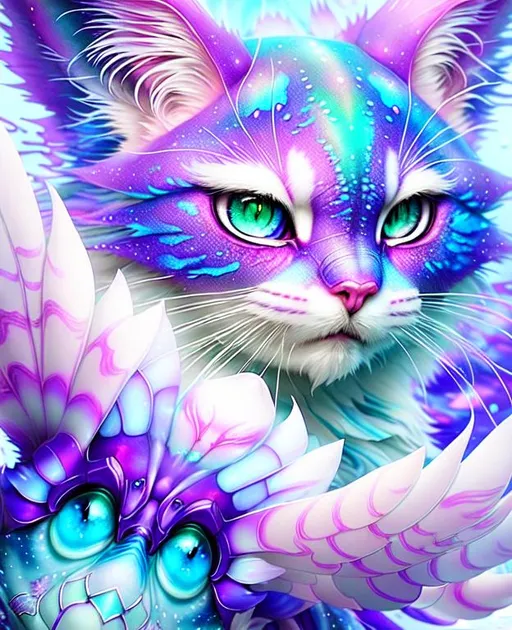 magical animal, in alien forest, furry, Pearlescent... | OpenArt