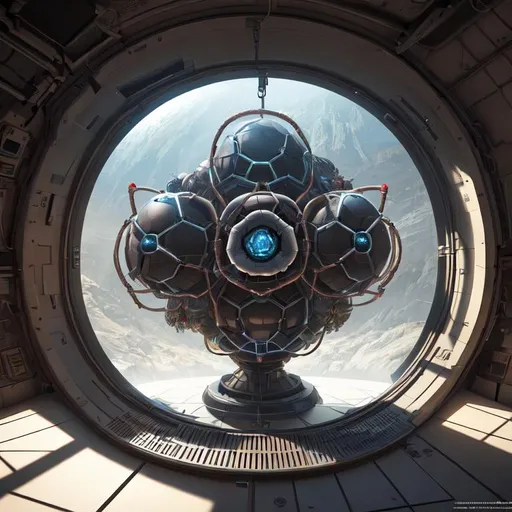 what it looks like inside of an atom, artstation, 8k...