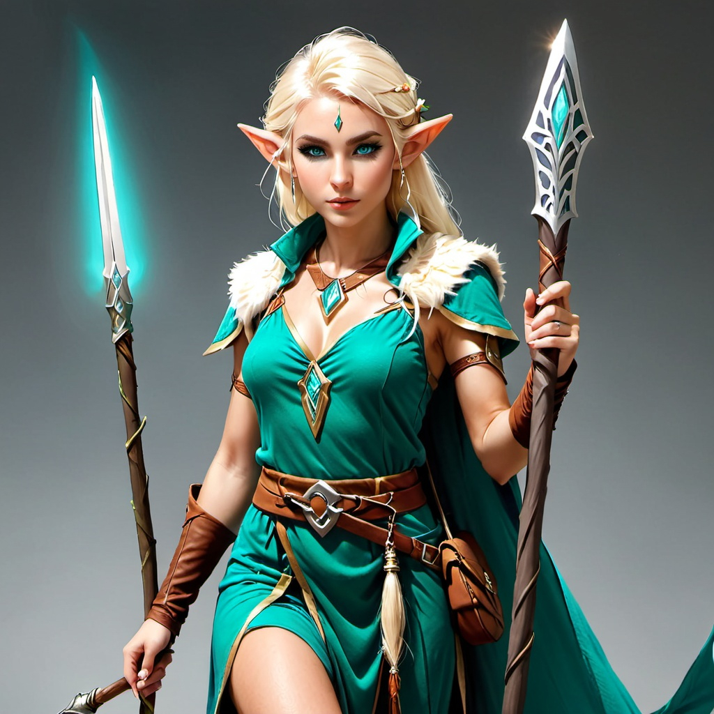 Sindarin elf female, feral, wild, , mysterious, fera...