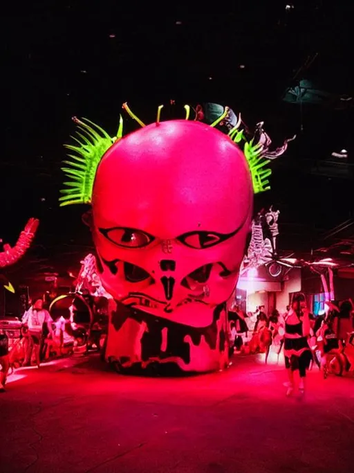 90’s warehouse mall raver alien warrior futuristic t... | OpenArt