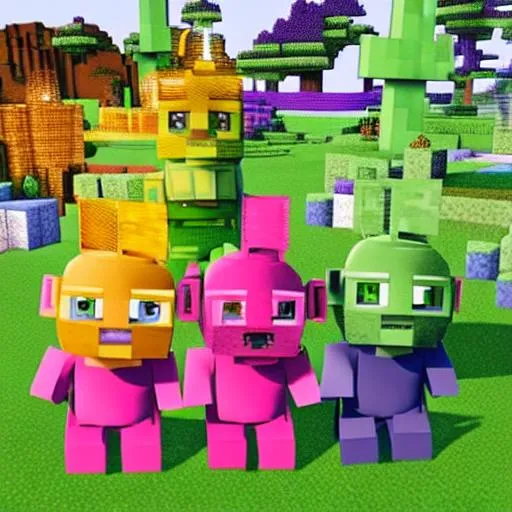 Minecraft Teletubbies | OpenArt