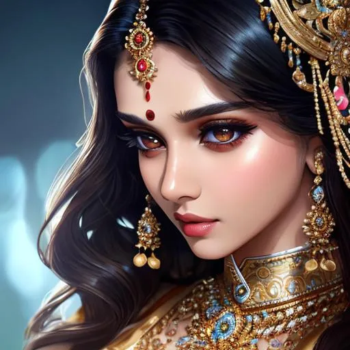masterpiece, close up face of Aditi Rao hydari splas... | OpenArt