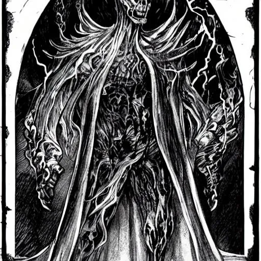Black and white 1970s fantasy, pulp, dungeons and dr... | OpenArt