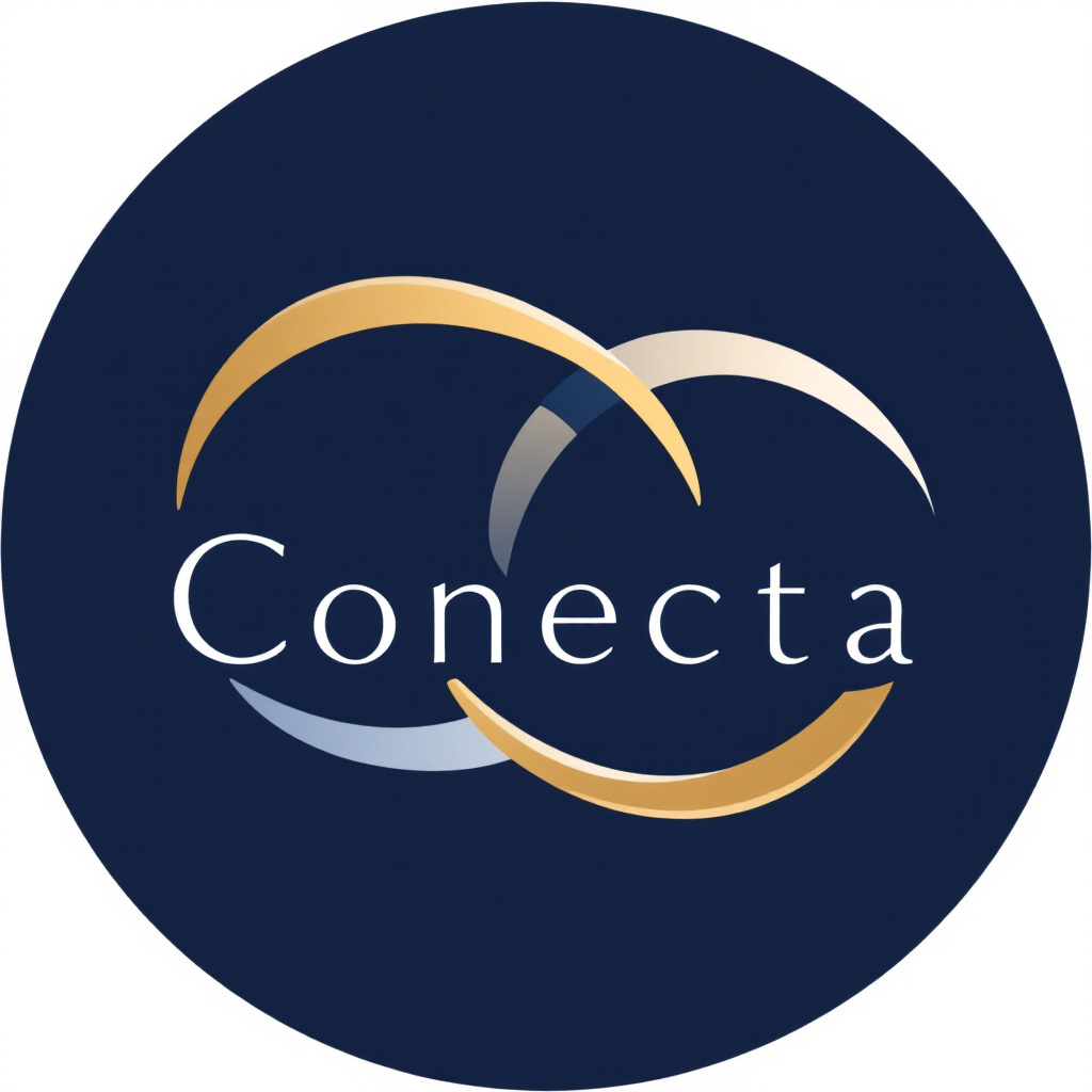 Logo: The Conecta logo is a combination of two inter...
