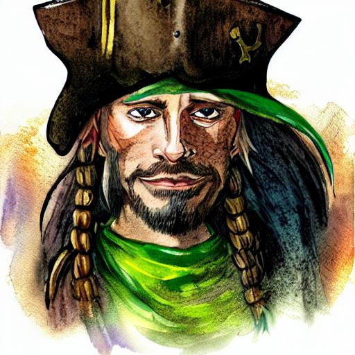 a medieval pirate man with spanish ethnicity and st... | OpenArt