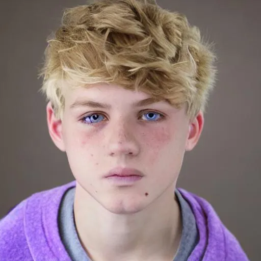 A handsome boy, about 15 years old, of frail build,... | OpenArt