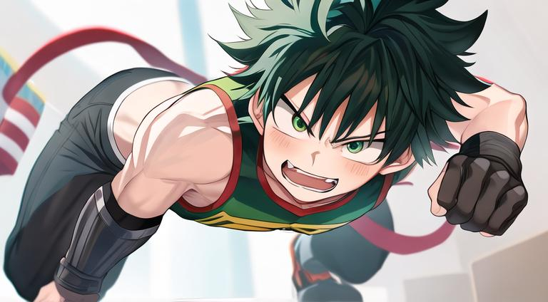 my hero academia deku male anger full cowling full o...