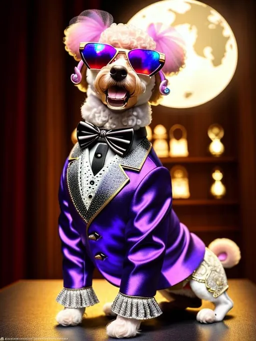 pink panther wearing a suit | OpenArt