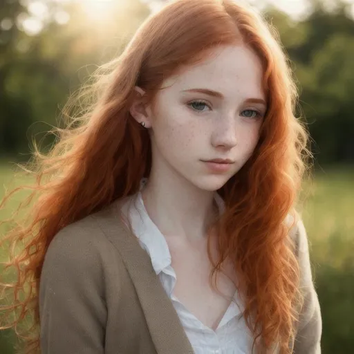 Portrait Of Ginger Pale Skin Freckled Young Skinny W Portrait Of Ginger Pale Skin Freckled Young Skinny W