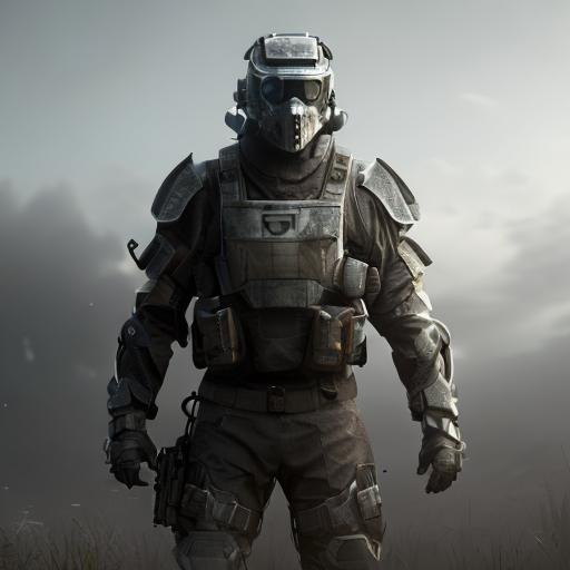 ghost, call of duty style, frontline background, hyp... | OpenArt