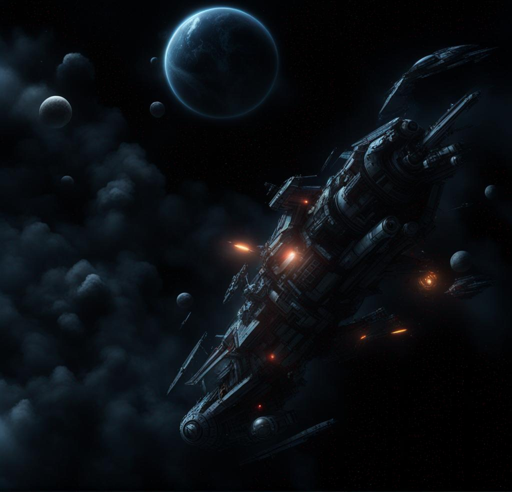 spaceship, fighting in space, fighting with space pi...