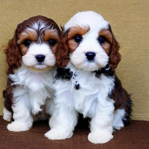 pretty cute cavapoo puppies | OpenArt