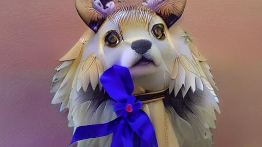 golden angel flutter wolf | OpenArt