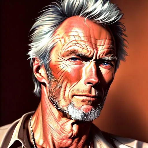 clint eastwood, highly detailed painting by michela... | OpenArt