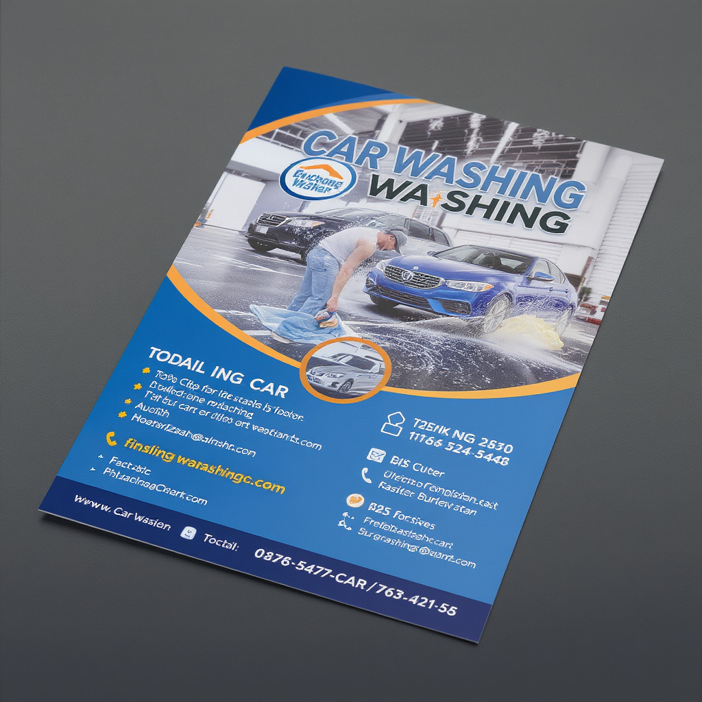 design flyers for car washing bussniess