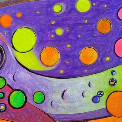 An abstract cubism realistic painting of extraterres... | OpenArt