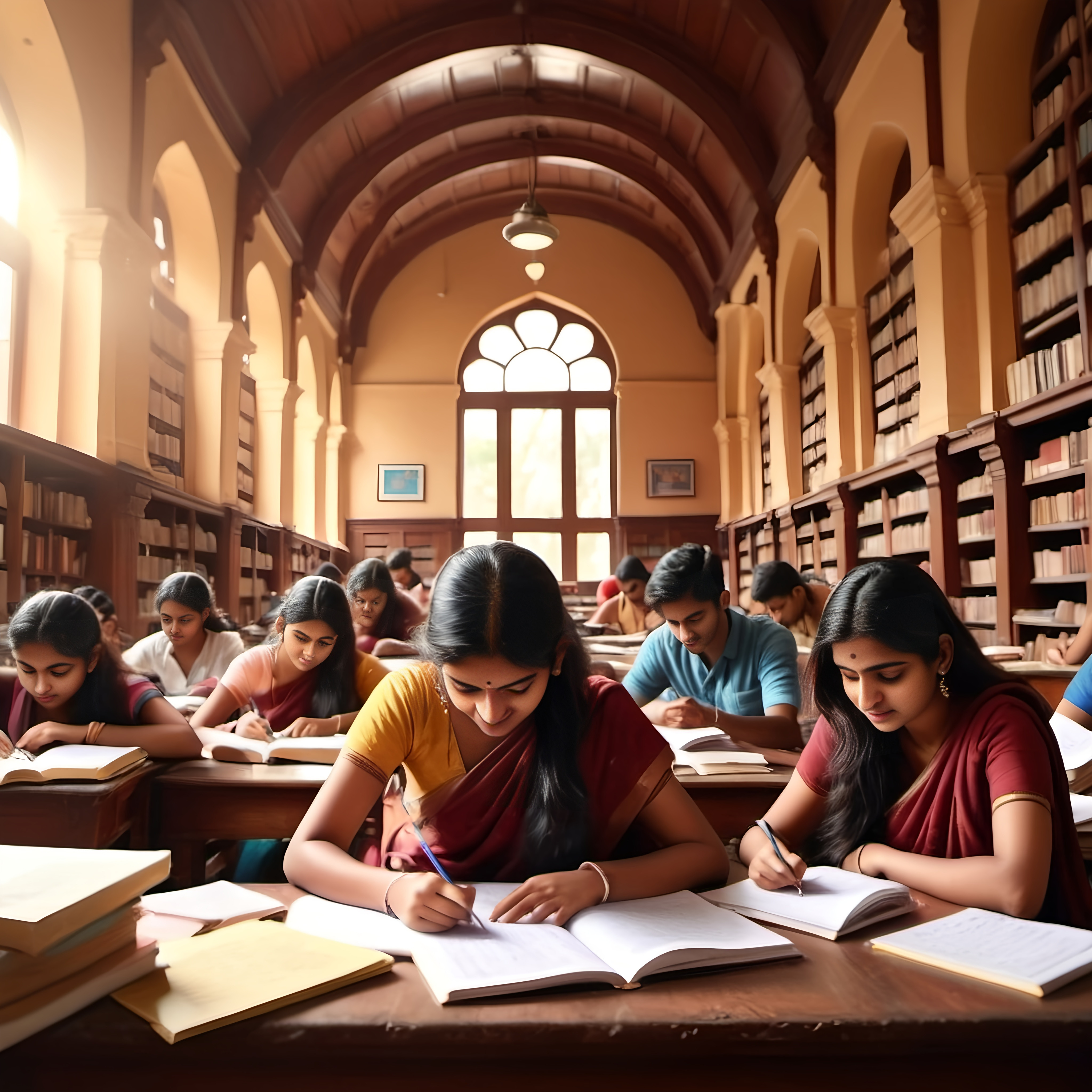 A college indian students dreaming for clearing UPSC...