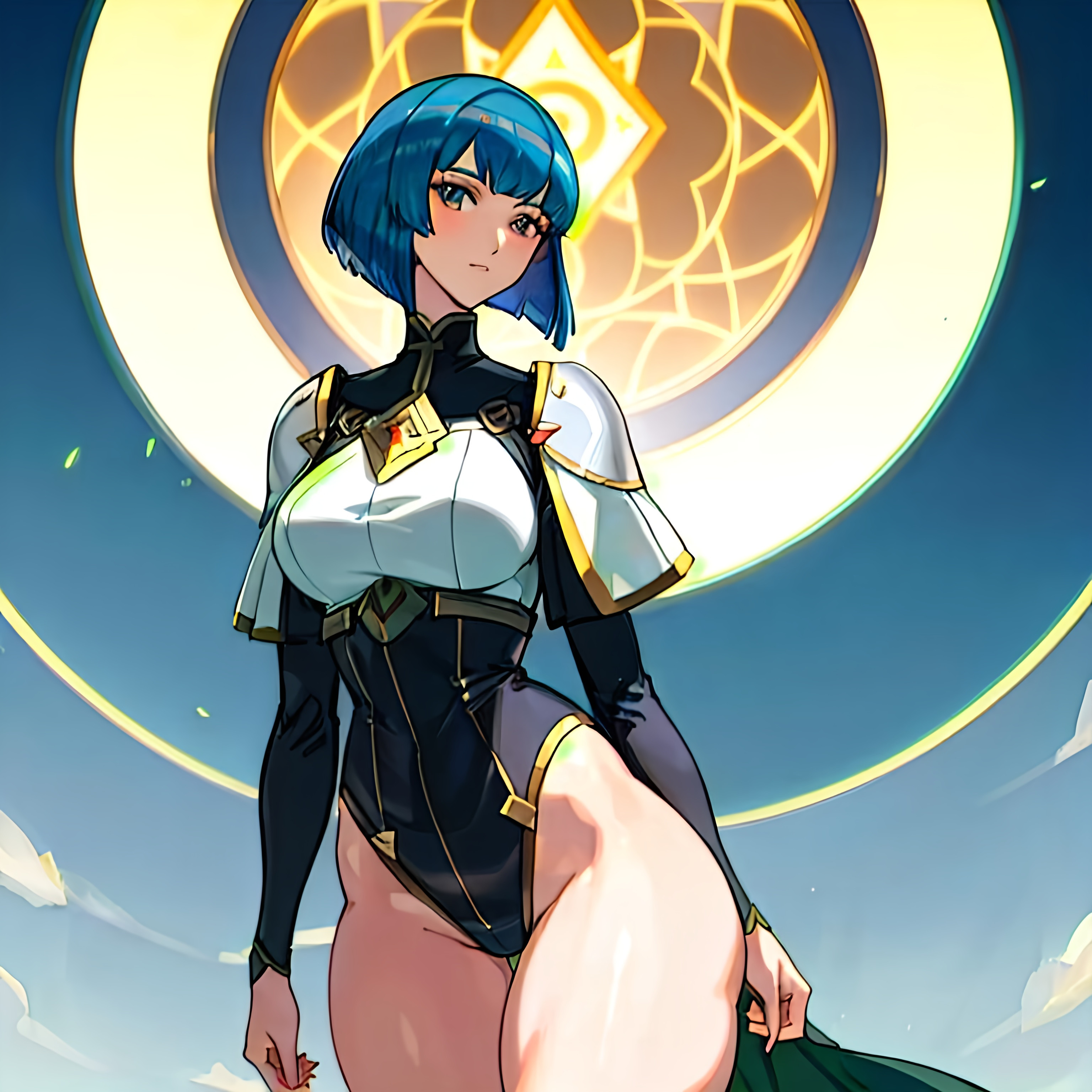 a lonely "Fire Emblem" AI girl, very tall, thick thi... | OpenArt