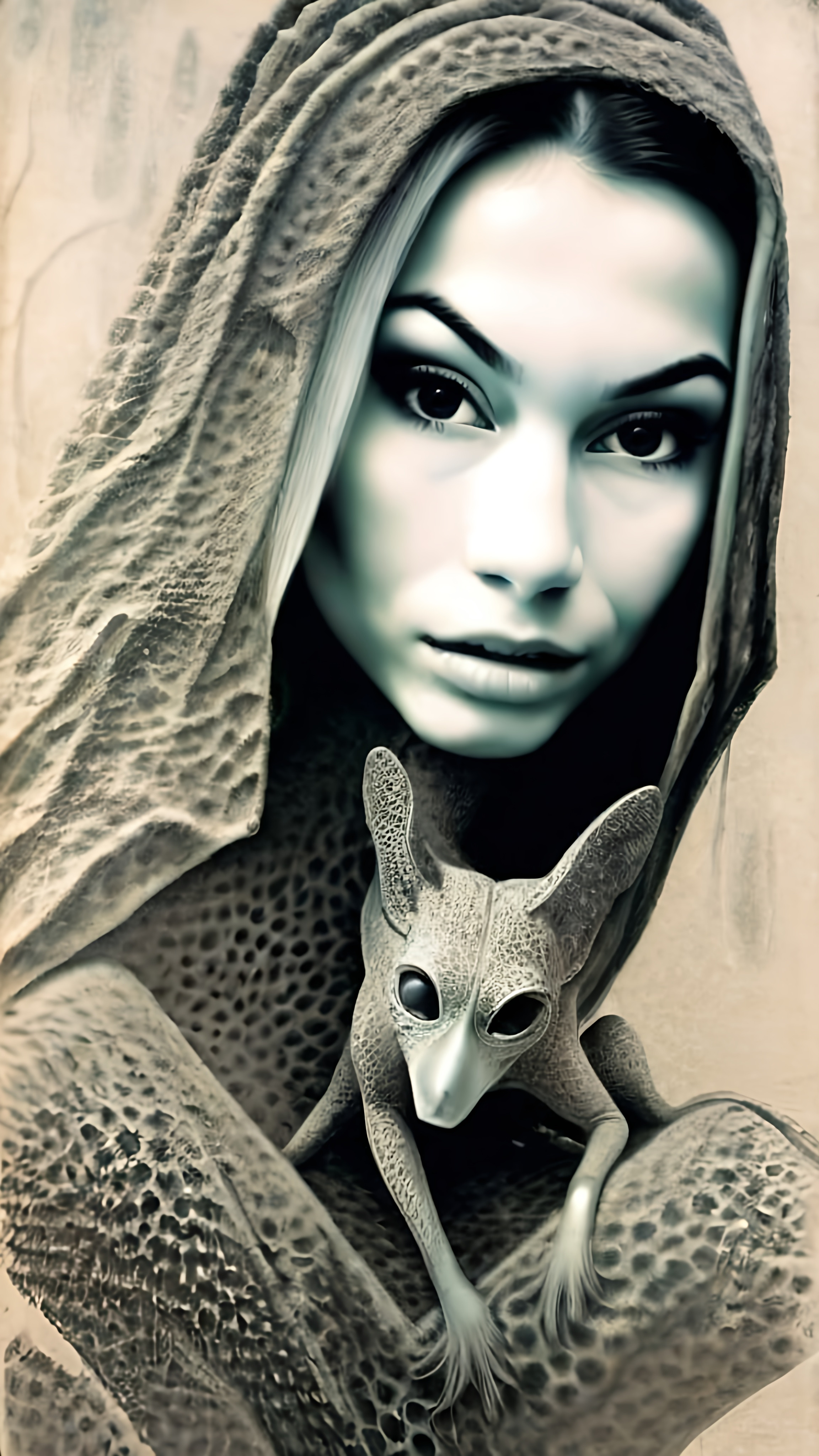 Biomorphic, nightmarish, distorted reality, evil cre...