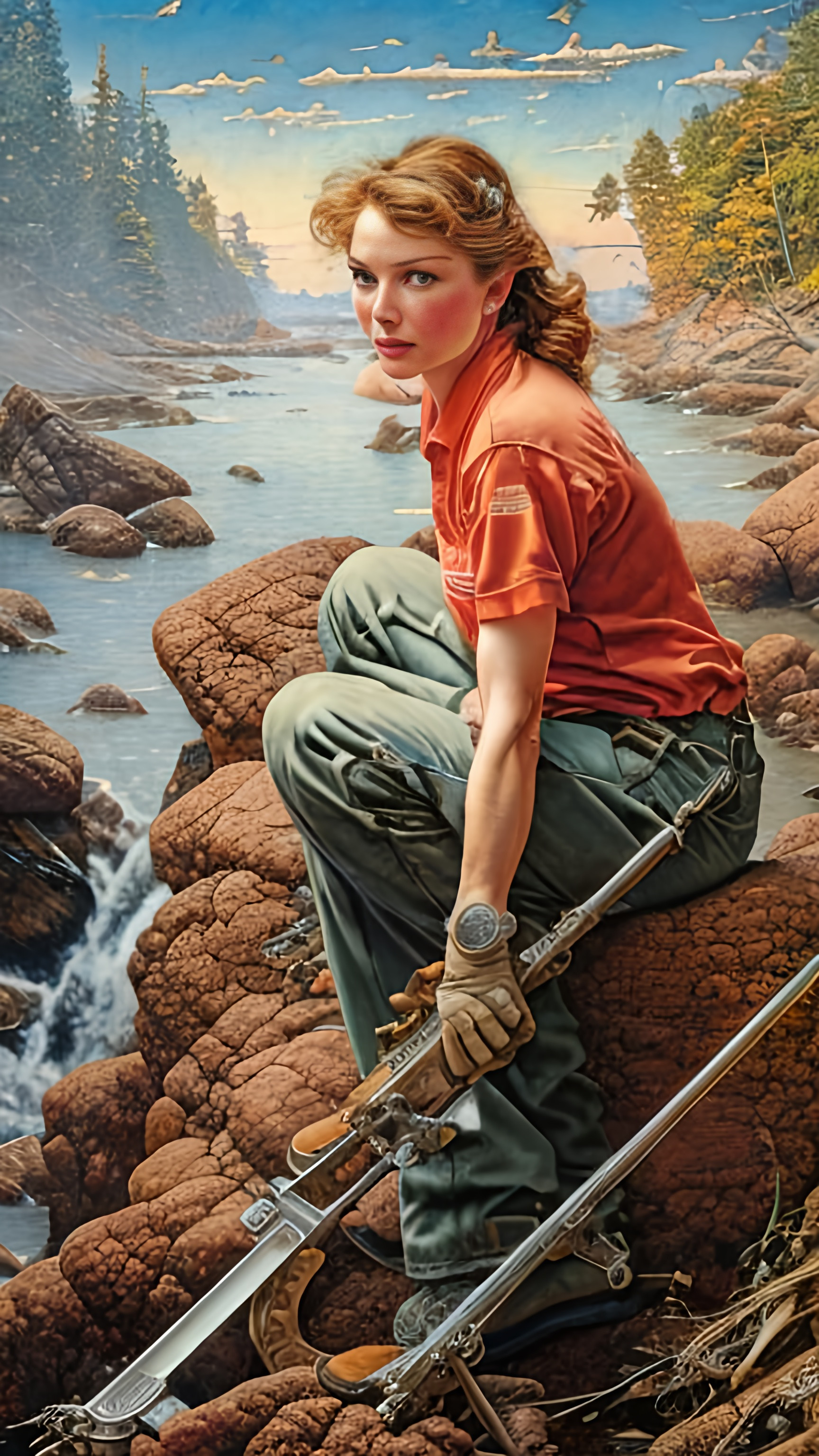 create a highly detailed colored pencil drawing on g...