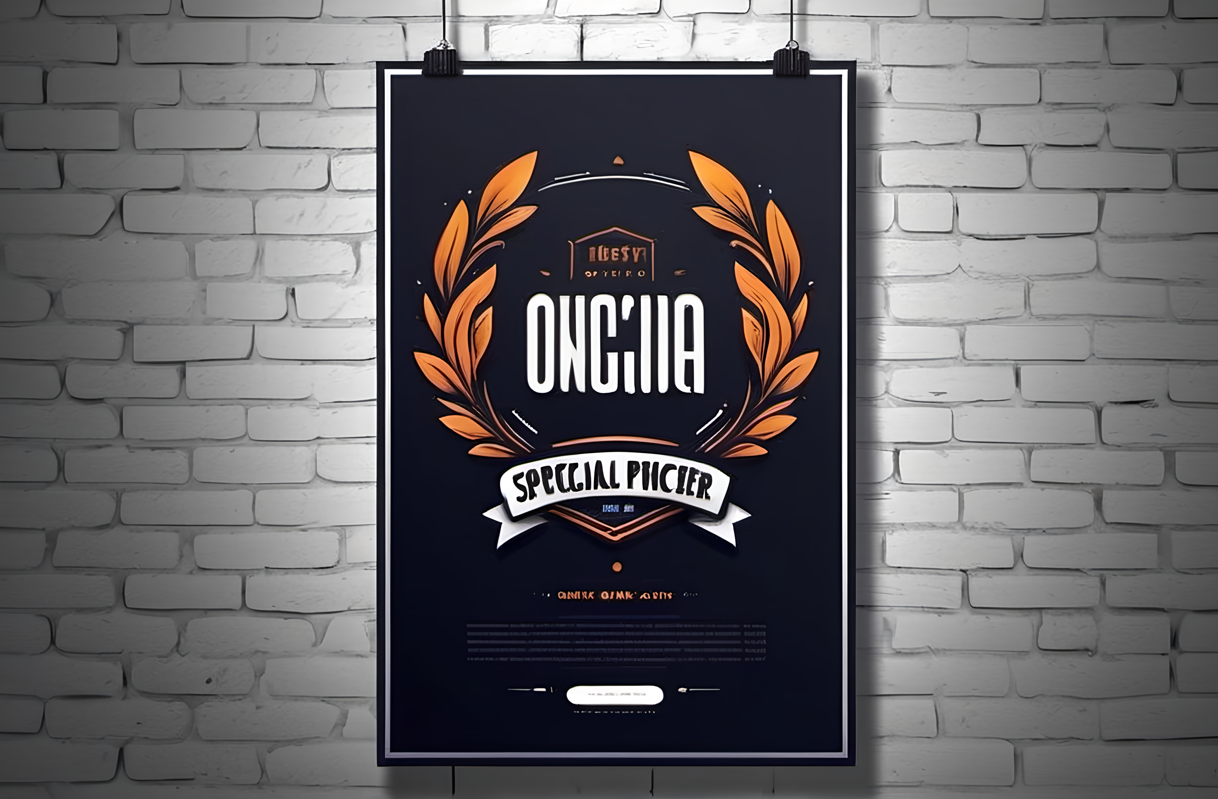 Create a unique and cool poster design with writing...